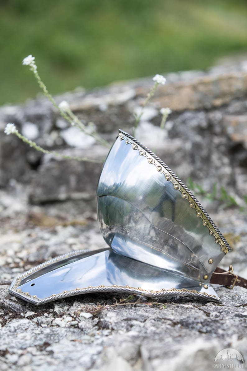 Bevor Gorget the Kingmaker Bevor Armour Steel - Etsy