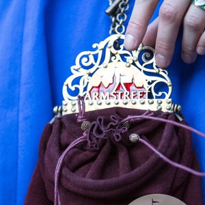 Armstreet Suede Bag With a Brass Frame renaissance Memories & Ornate ...