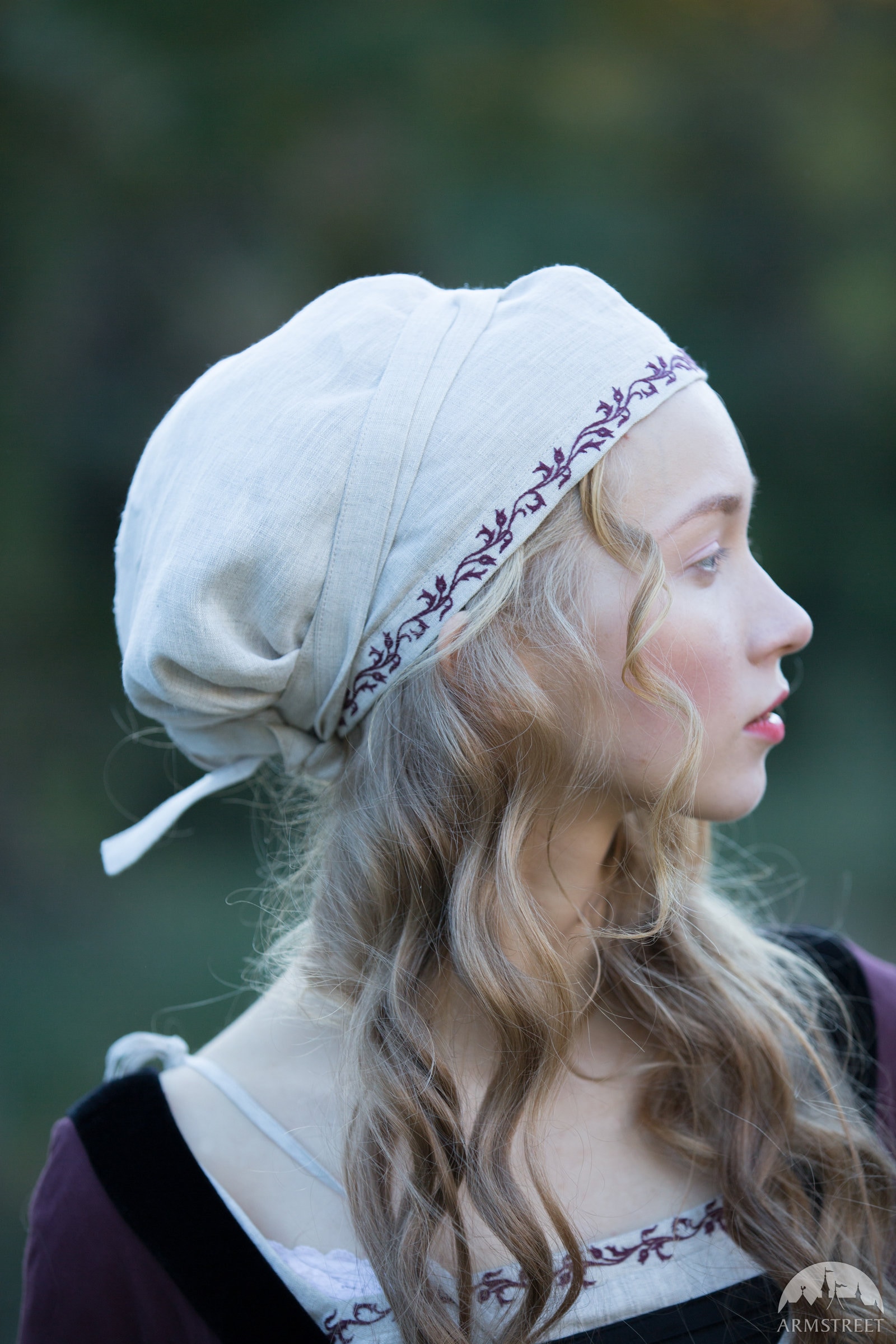 15% OFF Women's coif Renaissance Memories Linen Hood | Etsy