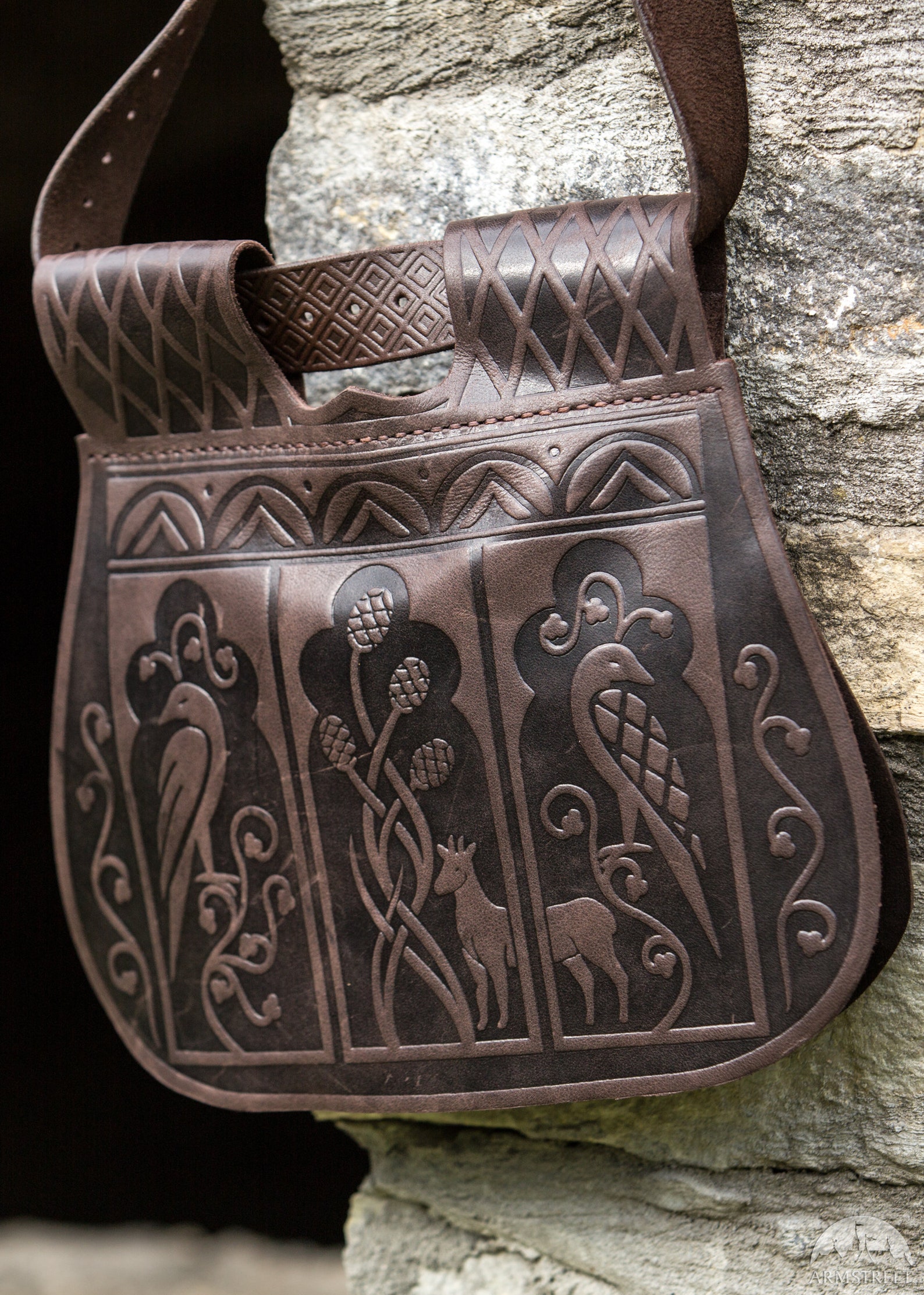 Medieval Leather Bag Middle Ages Leather Bag Late Middles - Etsy