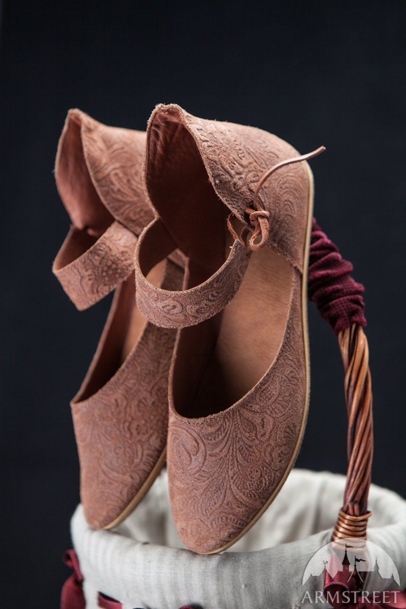 Medieval Leather Womens Shoes medieval shoes womens shoes | Etsy