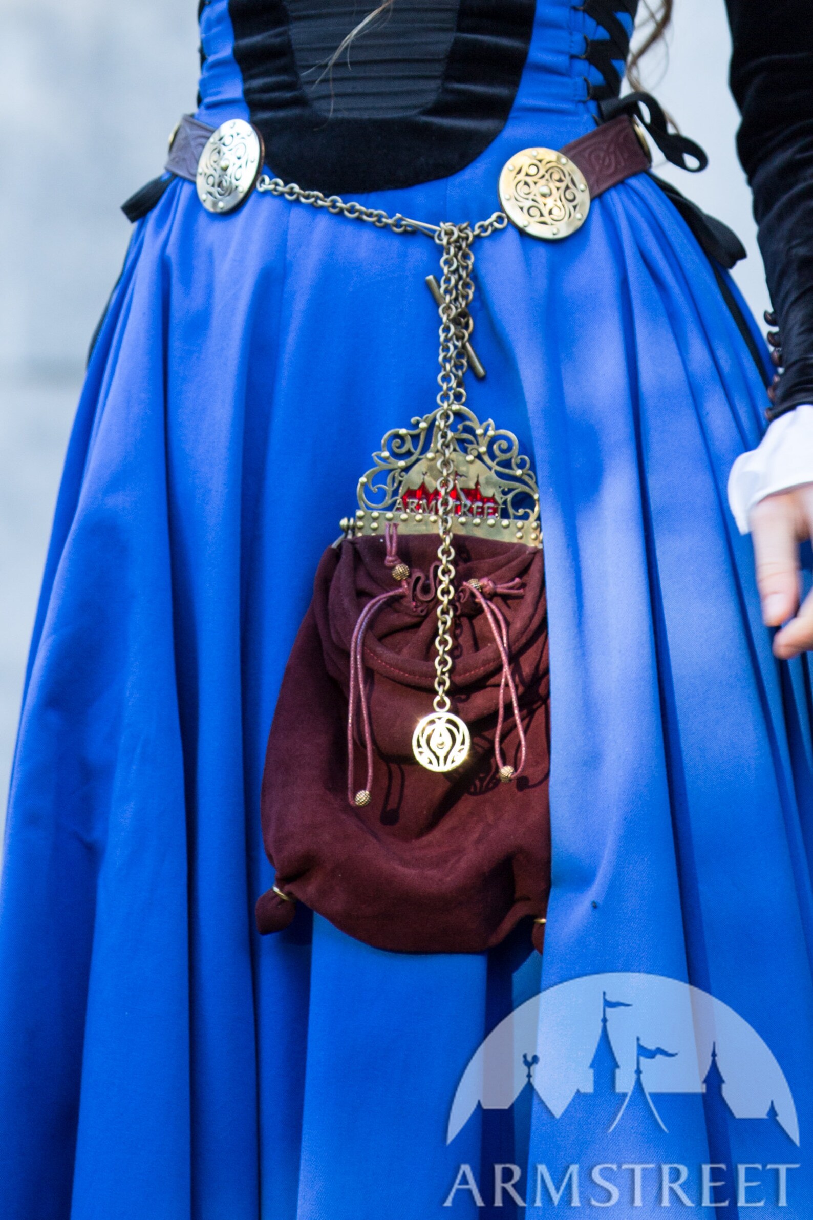 Armstreet Suede Bag With a Brass Frame renaissance Memories & Ornate ...