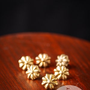 Museum Quality Functional Armor Rivets 'flower' Set of 6 Brass Cast ...