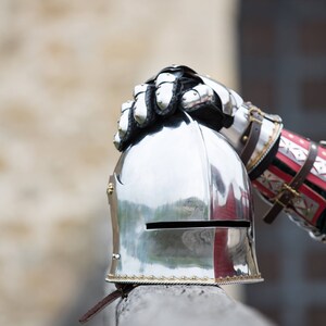 Armstreet Medieval Bevor With Sallet Gorget the Kingmaker LARP SCA ...