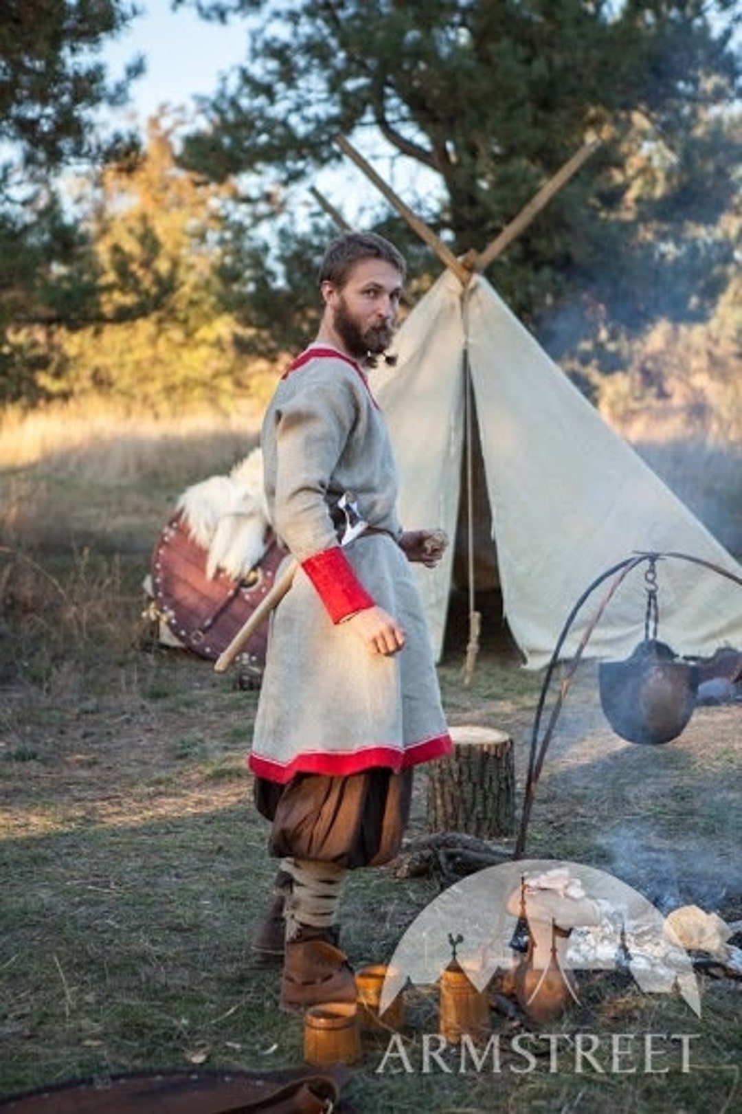 Armstreet Authentic Sackcloth Viking Tunic bjorn the Hunter for LARP ...