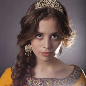 Armstreet Brass Slavic Cirlet Medieval Tiara for LARP, SCA, Ren Fest ...