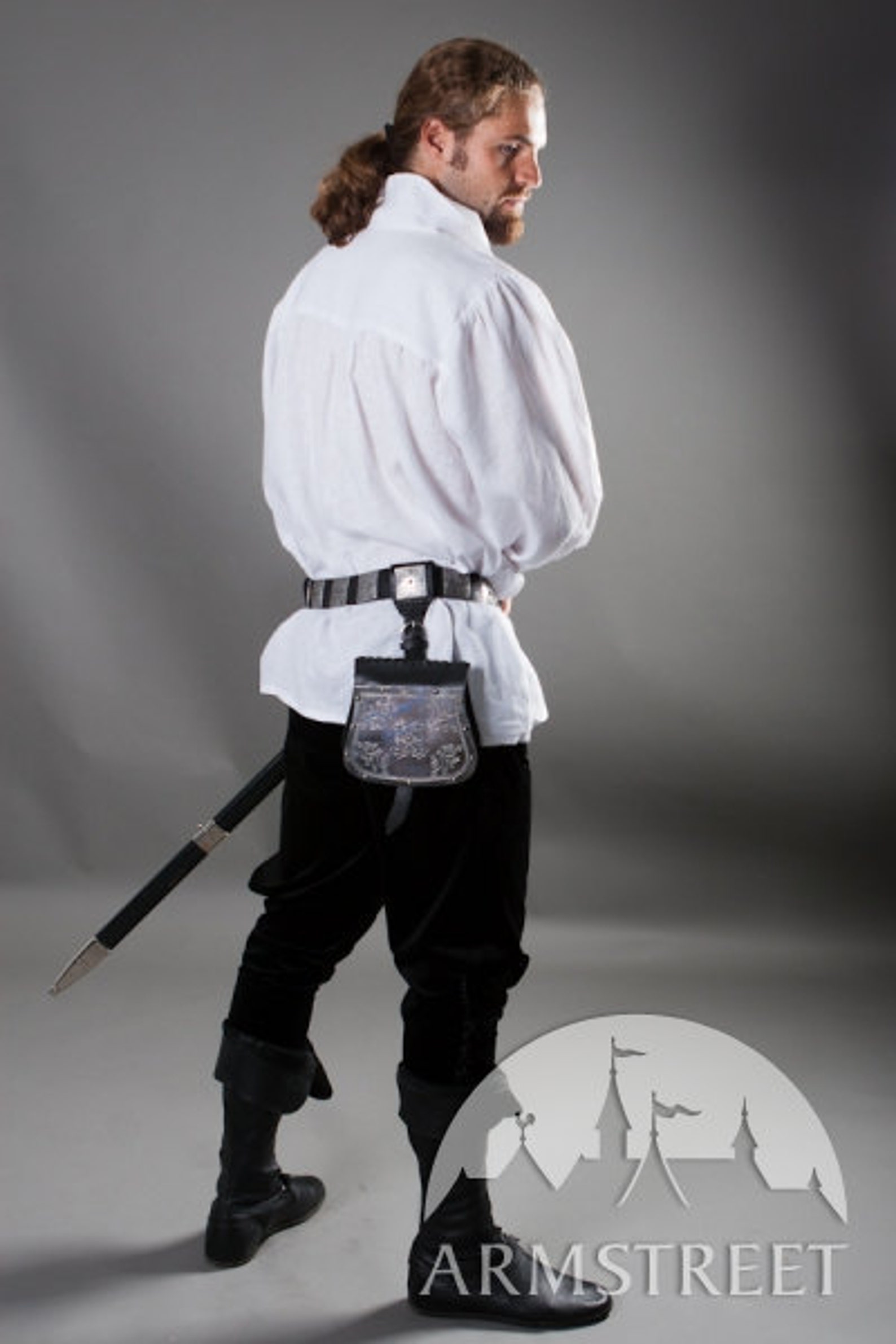 Renaissance Noble Medieval White Flax Mens Shirt | Etsy