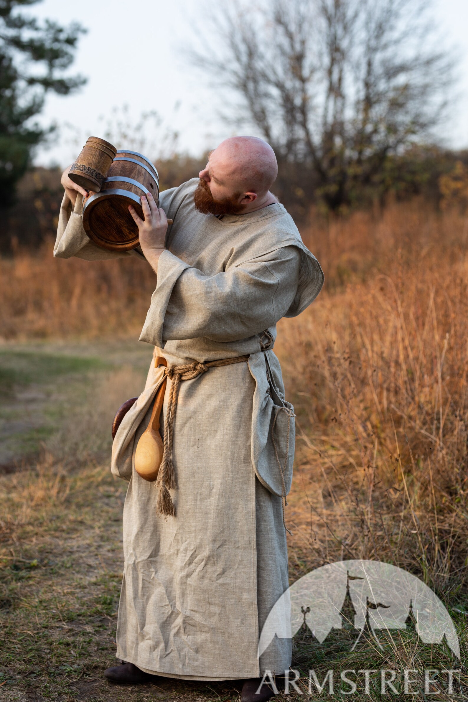 Medieval Monk Robe Hood larp costume Medieval fantasy | Etsy