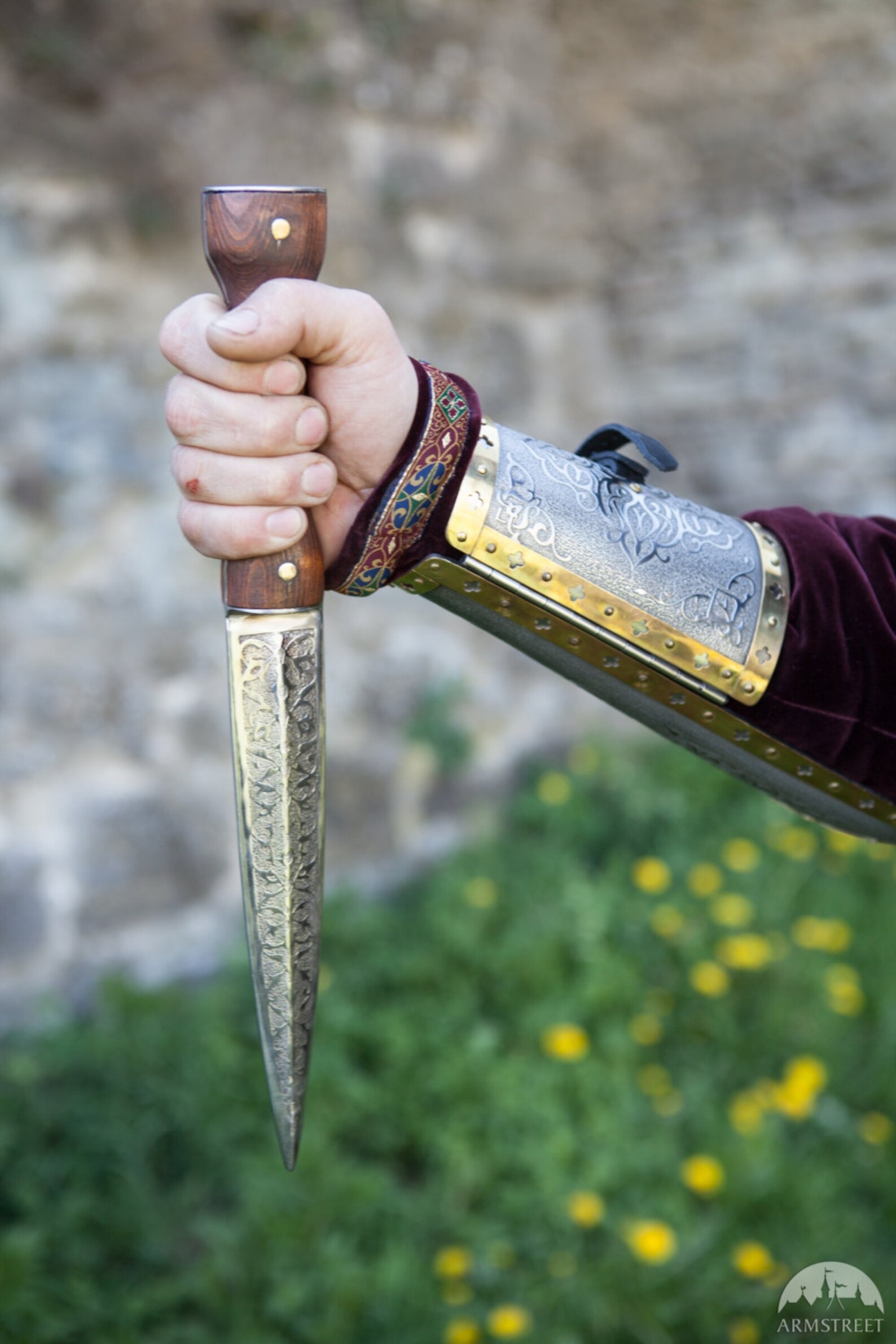 Dague en acier Dague médiévale Roi de lEst Arme | Etsy