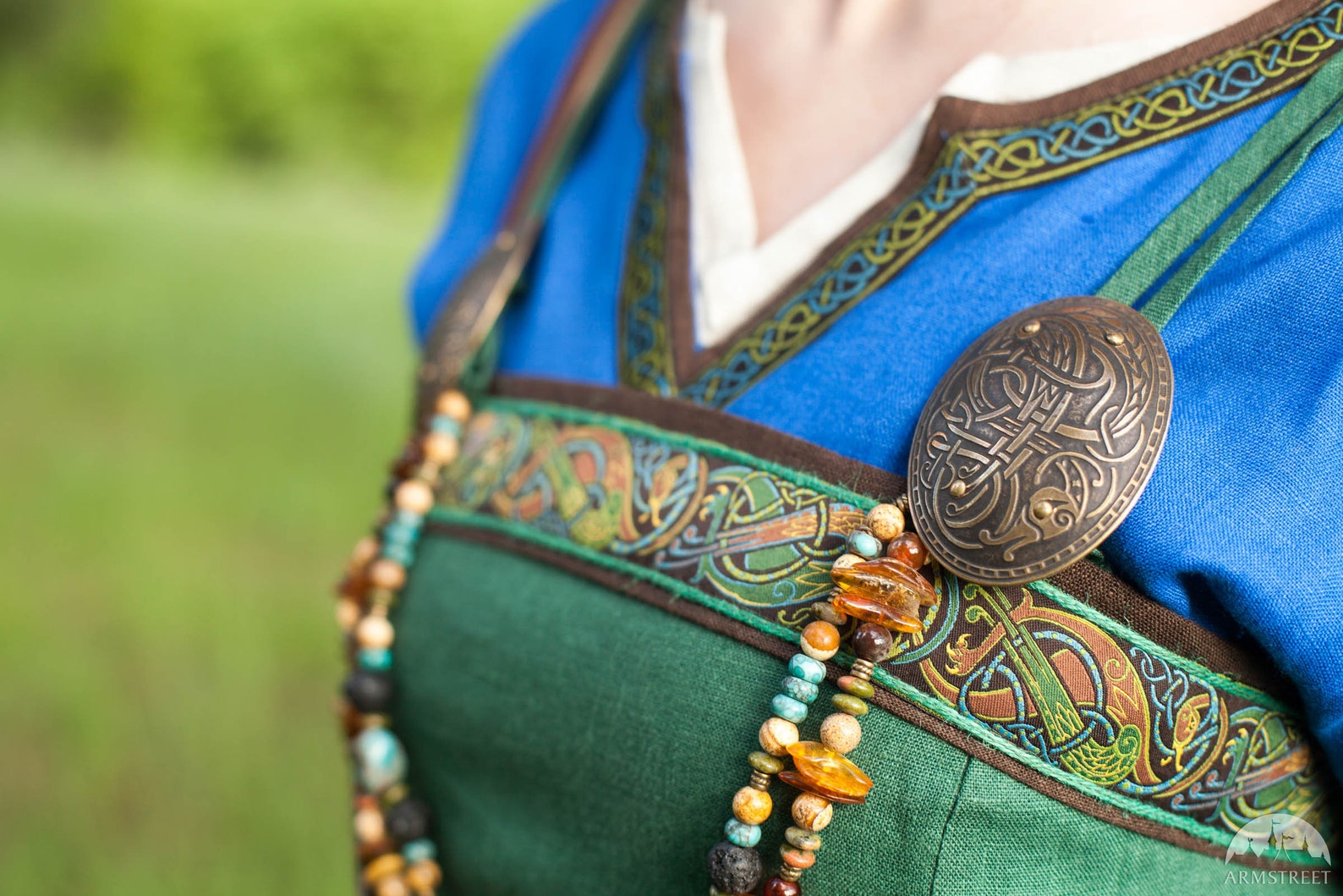 Armstreet Viking Apron ingrid the Hearthkeeper Custom Medieval Linen ...