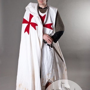 Armstreet Knight Crusader Templar Medieval Tabard With Cross LARP SCA ...