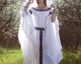 White medieval dress | Etsy