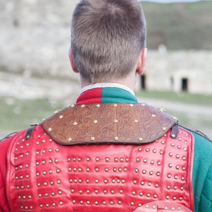 Armstreet Viking Leather Gorget Brigandine 'bird of Prey' Design, LARP ...