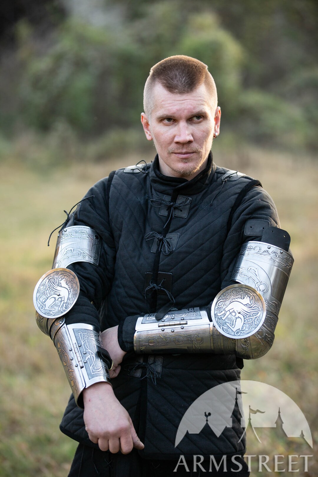 Etched Arms Armor With Removable Rondel mythical Beasts - Etsy