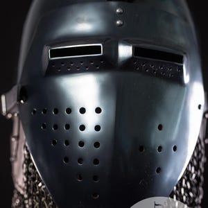 Armstreet HEMA/WMA: Sitten Bascinet Klappvisor Helmet Spring Steel 14th ...