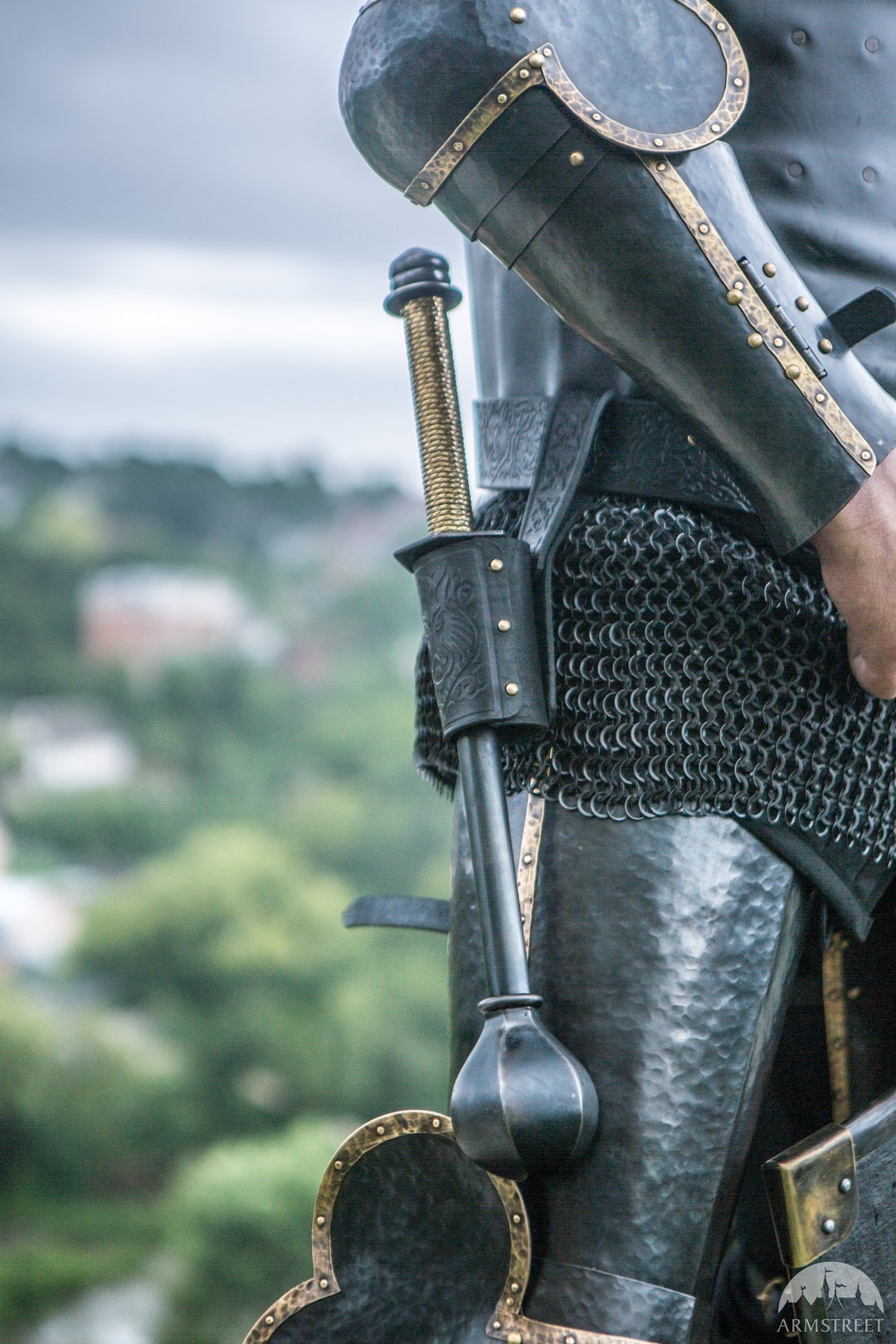 Armstreet Embossed Leather Belt Loop wayward Knight Embossed Leather ...