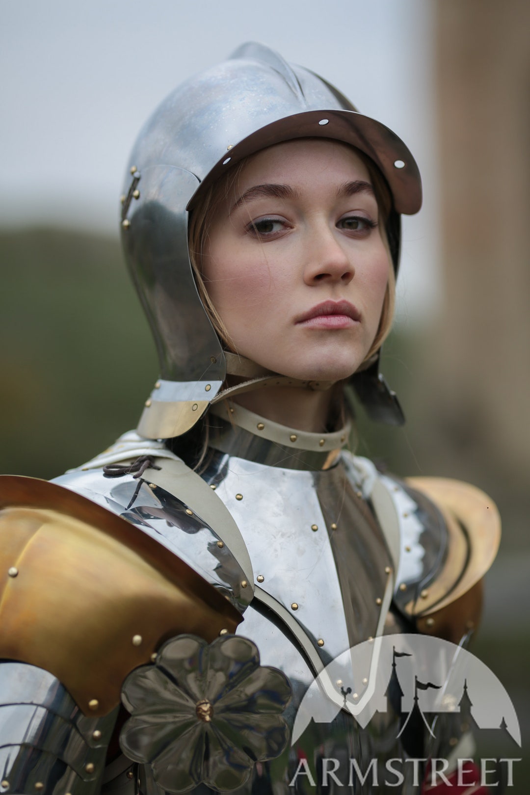 Armstreet Medieval Spring Steel Gorget morning Star Neck Protection ...