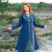 Winter Kaftan hilda the Haughty Embroidered Felted Wool Viking Coat - Etsy