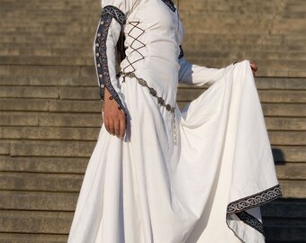 White medieval dress | Etsy