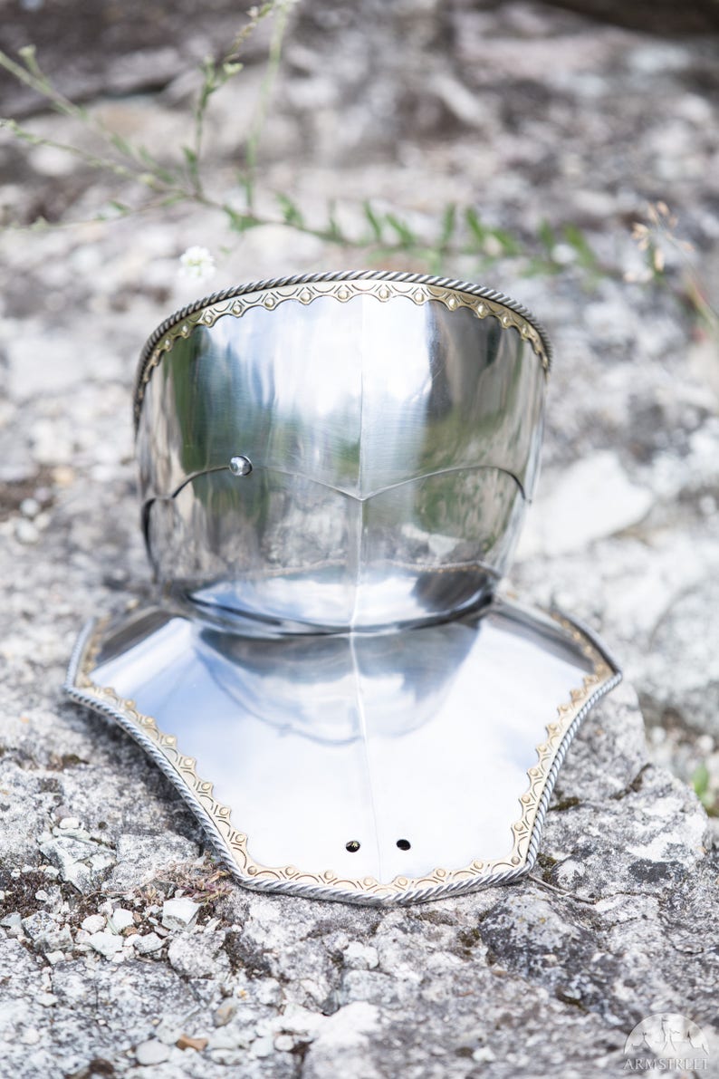 Bevor Gorget the Kingmaker Bevor Armour Steel - Etsy