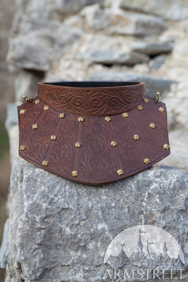 Medieval Gorget Neck Armor Leather Gorget | Etsy UK