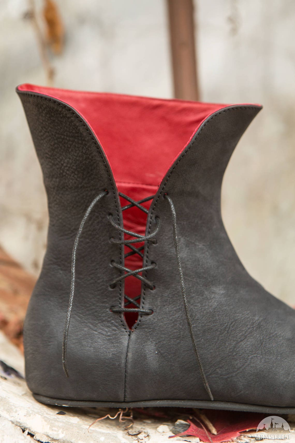 Medieval Fantasy Womens Leather Boots Goth Shoes Gothic | Etsy