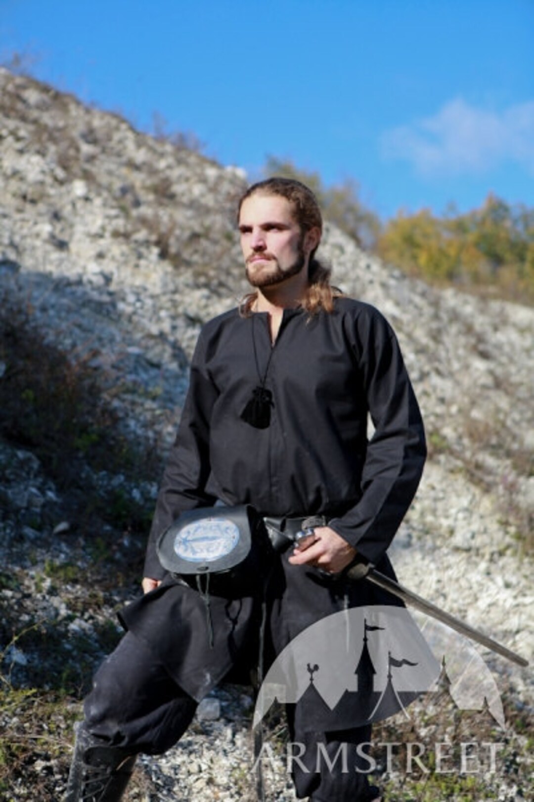 Authentic Medieval Cotton Tunic on Watch for LARP, SCA, Ren Faires ...