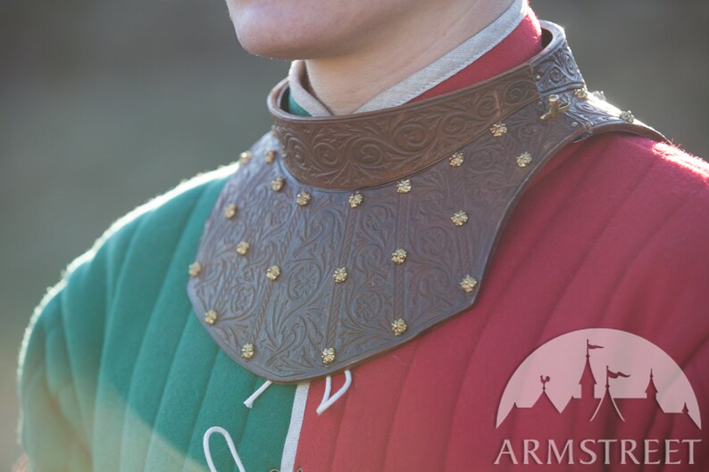 Medieval Gorget Neck Armor Leather Gorget | Etsy UK