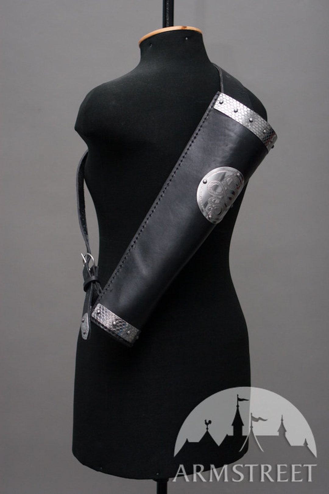 Armstreet Medieval Archery Quiver Open-top Leather Quiver for LARP, SCA ...