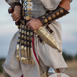 Armstreet's Cingulum Militare Roman Brass and Leather Belt: Authentic ...