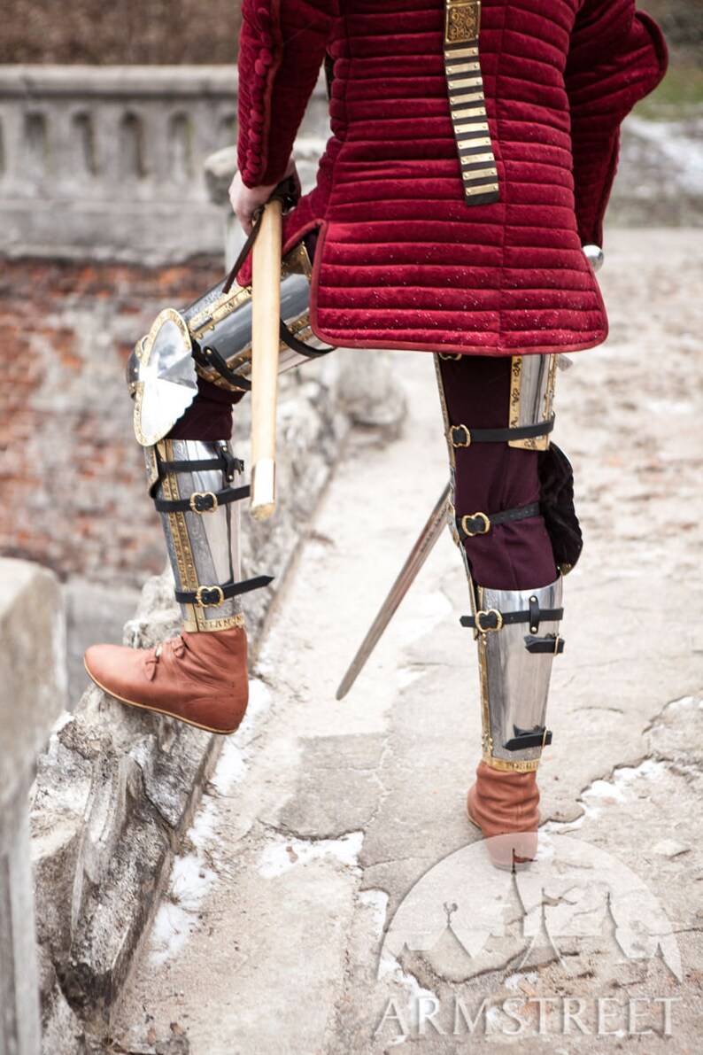 Medieval Knight's Leg Armor the King's - Etsy