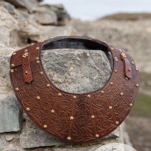 Armstreet Viking Leather Gorget Brigandine 'bird of Prey' Design, LARP ...