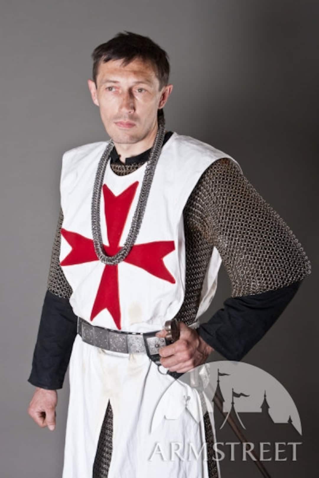 Armstreet Knight Crusader Templar Medieval Tabard With Cross LARP SCA ...