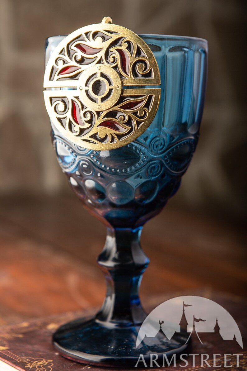 Brass and Enamel Cloak Clasp autumn Princess Fibula - Etsy