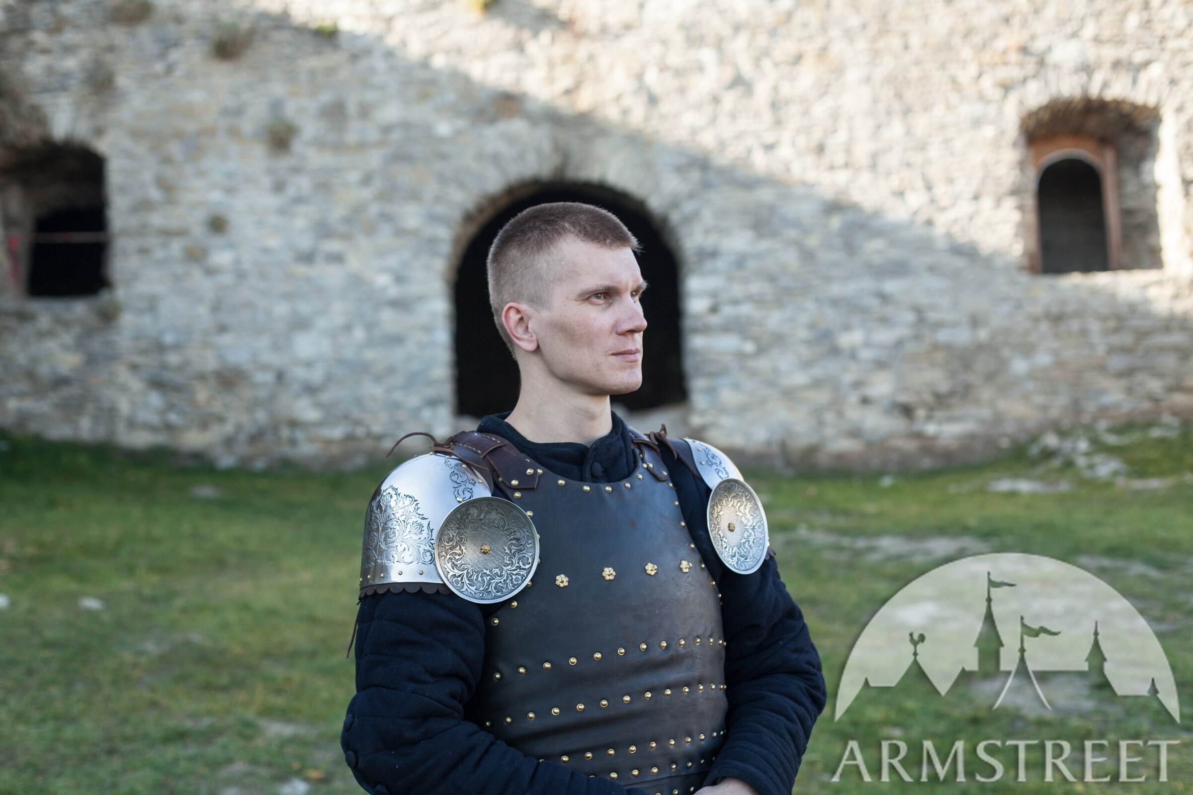 Etched Pauldrons knight of Fortune Medieval - Etsy UK