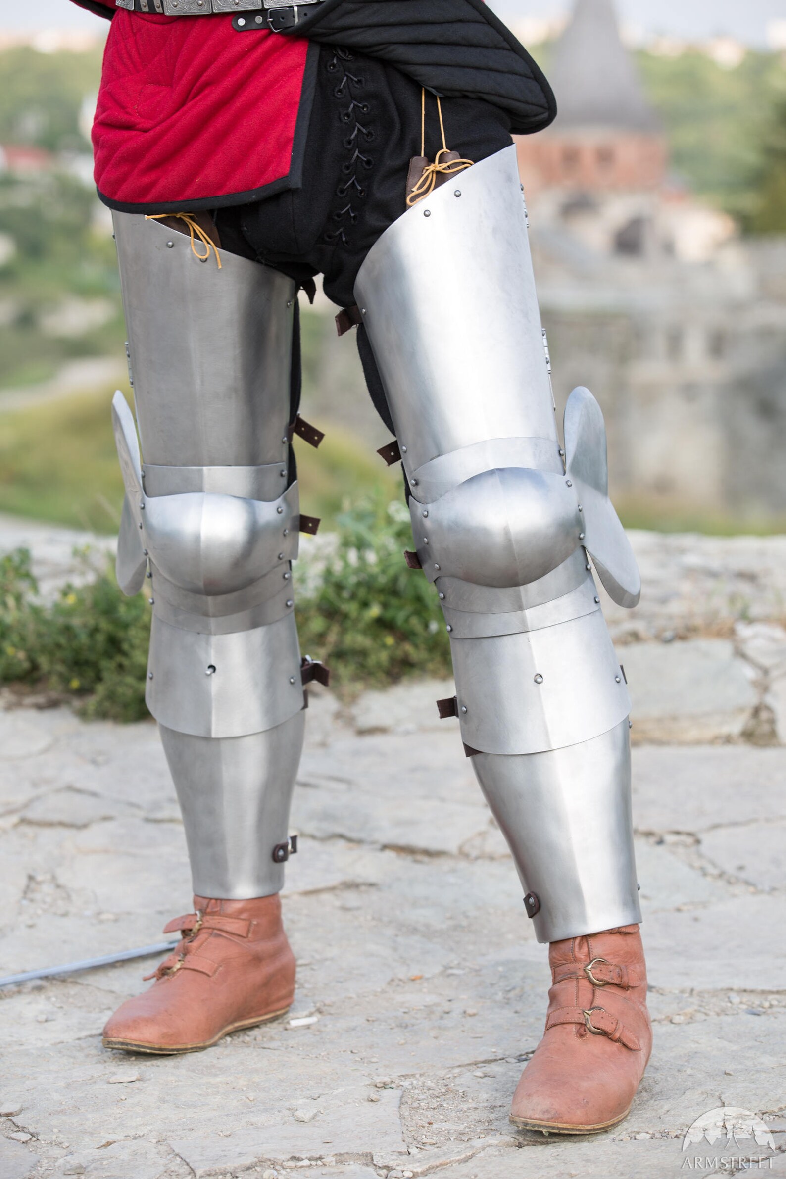 Medieval Leg Armor 3 In1 Men's Armour Functional Armour - Etsy