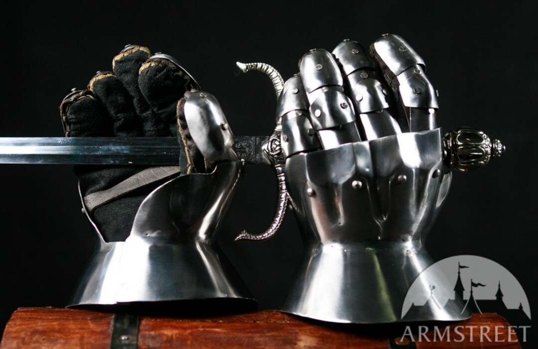 Armstreet Medieval Finger Gauntlets Hand Protection for LARP, SCA ...