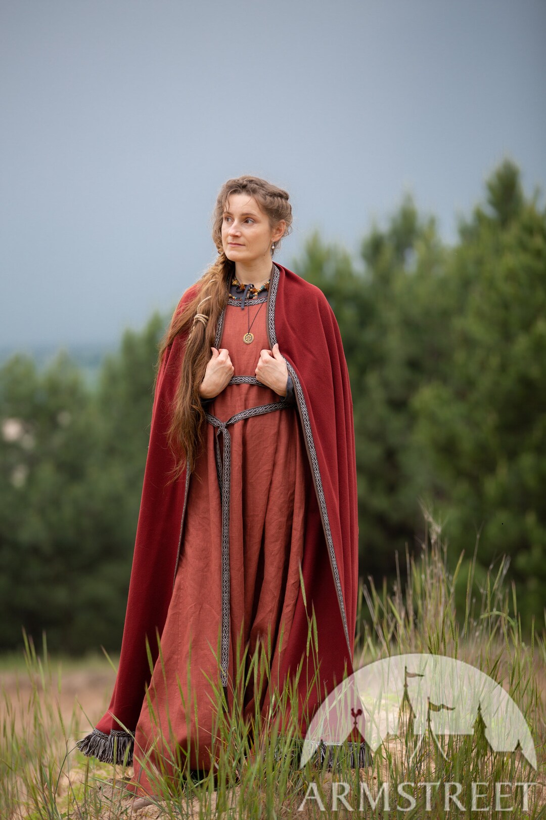 Fireside Familyfireside Family Warm Cape With Fringe and Trim Viking ...