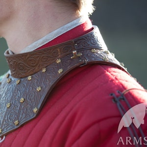 Medieval Gorget Neck Armor Leather Gorget | Etsy UK