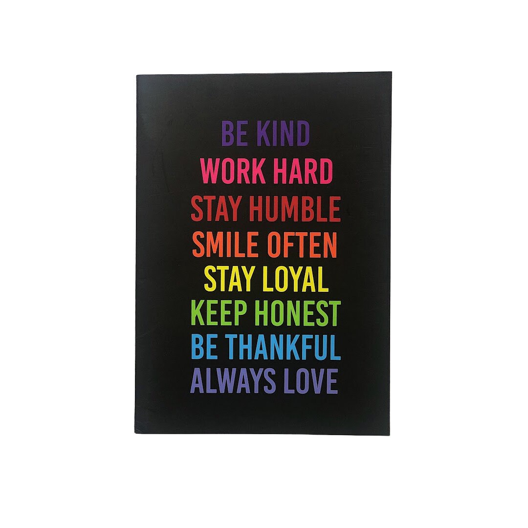 Be Kind Mantra Stitched Notebook Soft Cover Saddle Stitch Journal - Etsy
