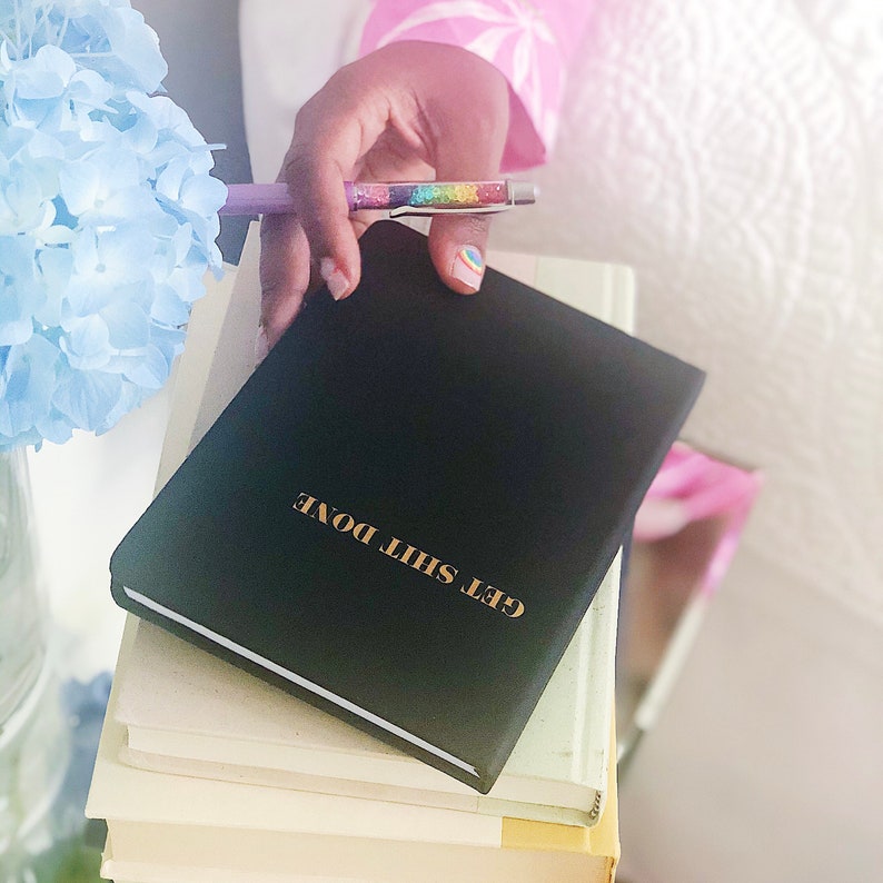 Get Shit Done | Notebook Journal, Lined Journal, Diary - Etsy