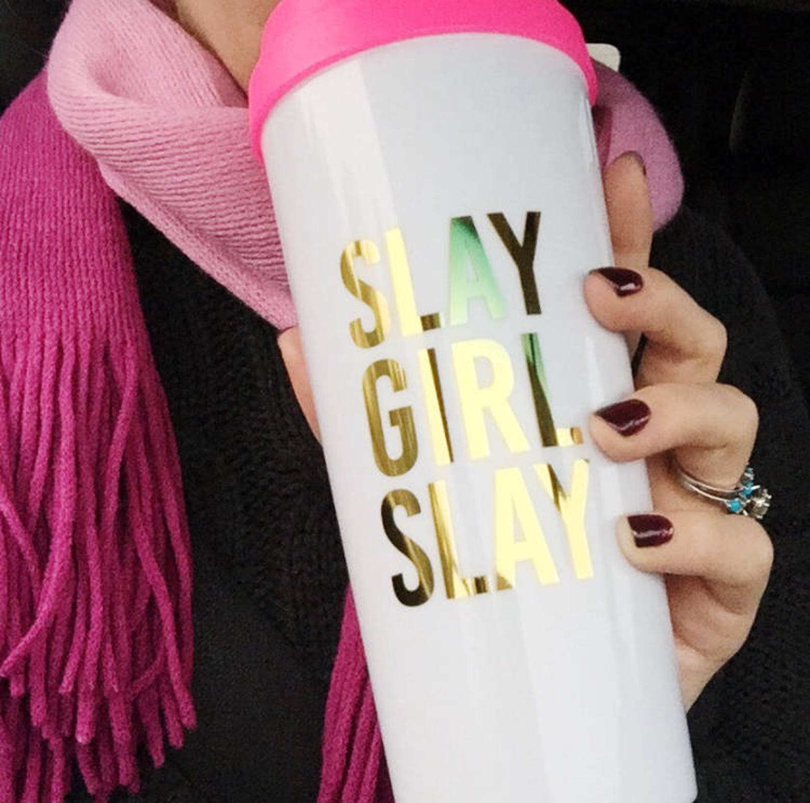 Slay Girl Slay Coffee Travel Mug Travel Coffee Thermal Cup | Etsy