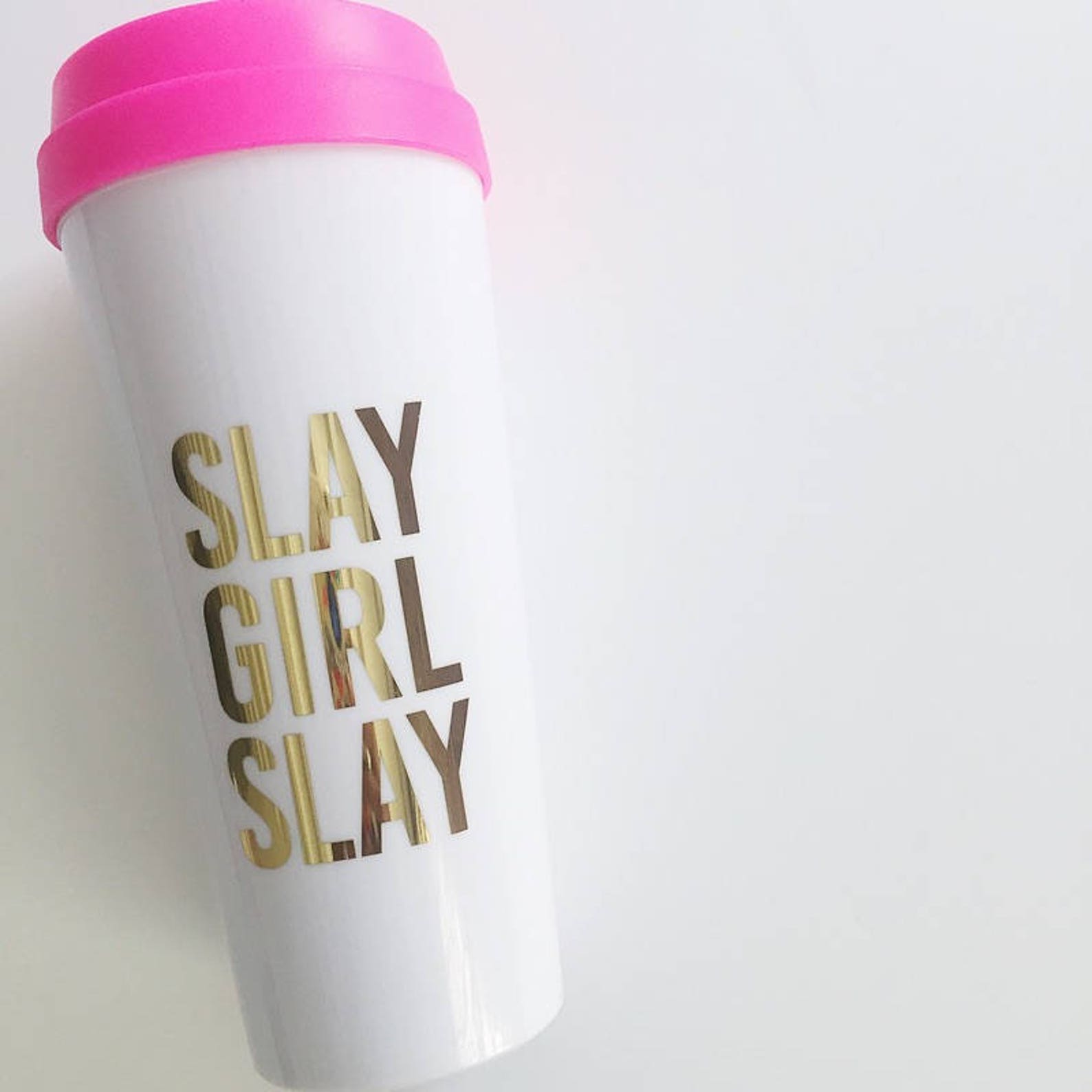 Slay Girl Slay Coffee Travel Mug Travel Coffee Thermal Cup - Etsy