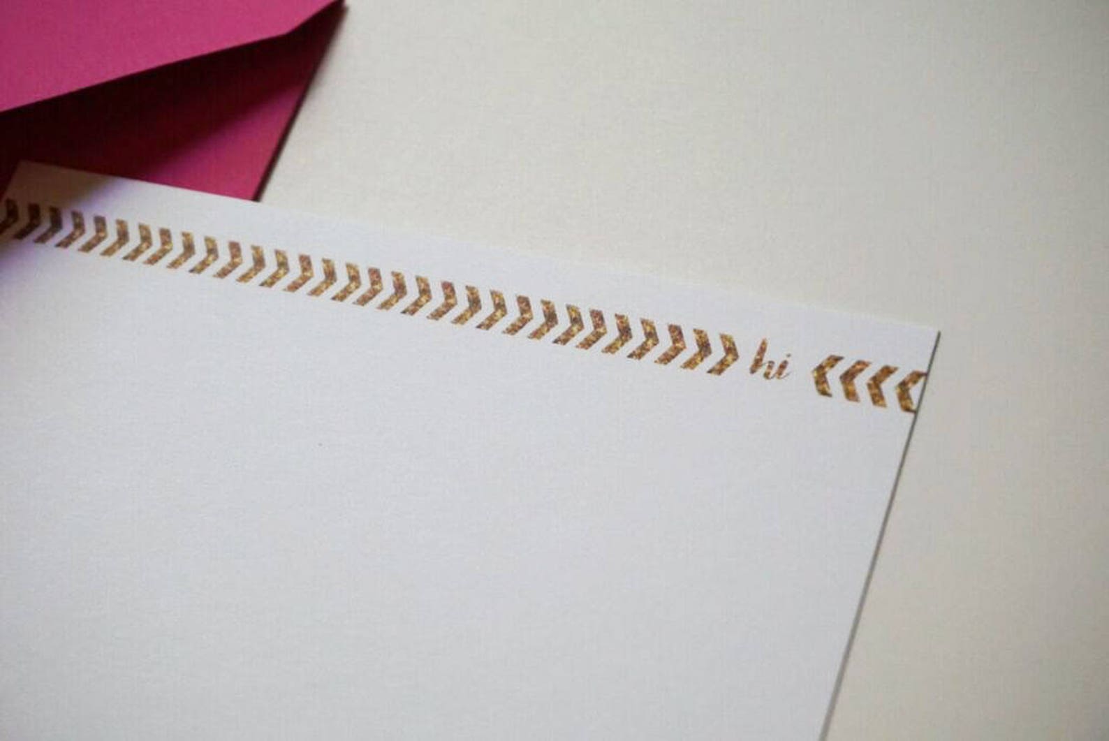 Hot Pink Hi & Bye Stationery Set Boxed Cute Stationery for - Etsy
