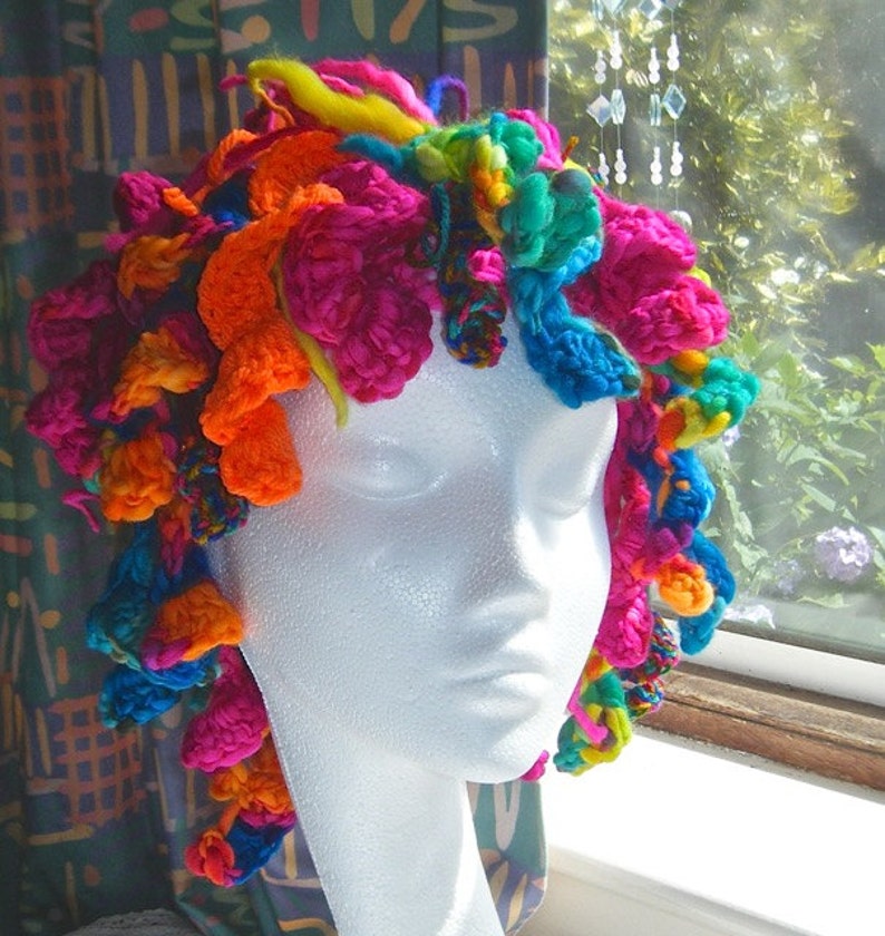Patterns as PDF: Curly Hat Wig - Etsy