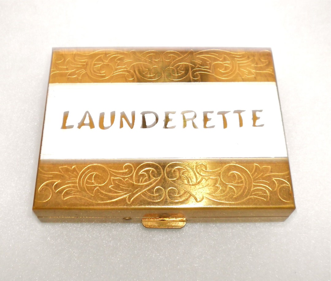 Vintage 1950s LAUNDERETTE Coin Box Holder . Do Your Laundry in Style ...