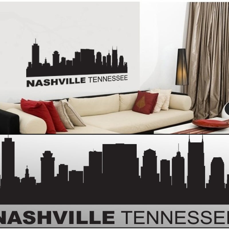 Skyline Wall Decal - Etsy