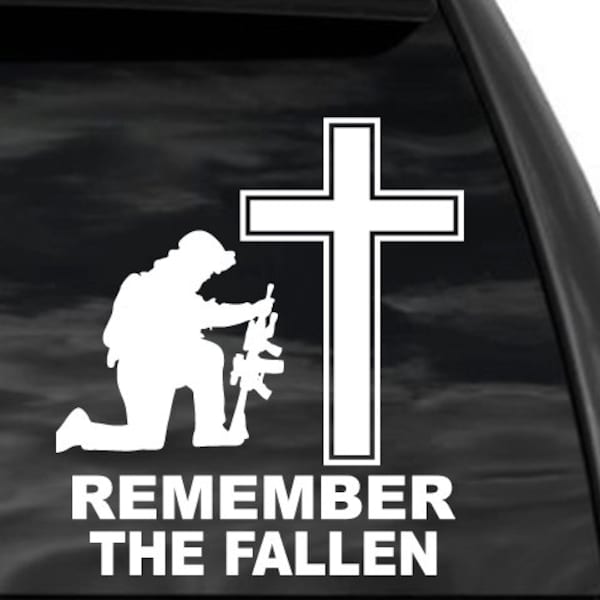 Remember the Fallen Decal - Etsy