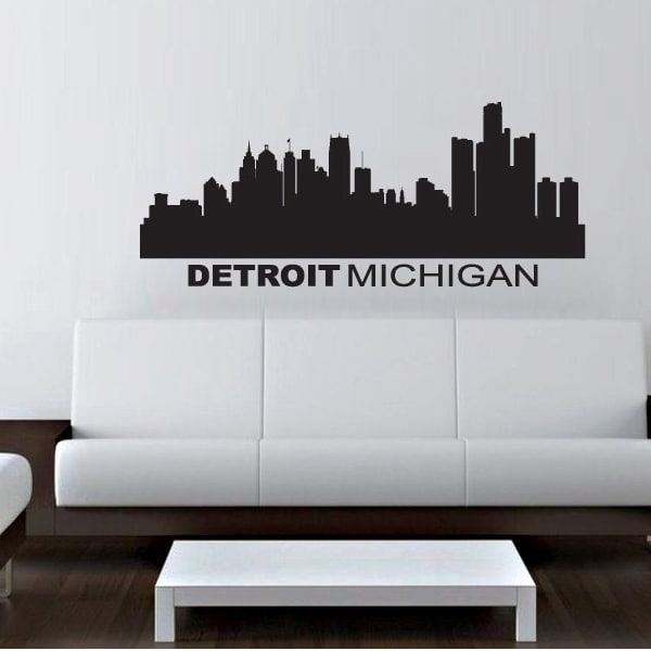 Detroit Skyline Svg - Etsy