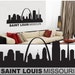 Wall Decal Sticker Saint Louis Skyline 20 Tall 44 - Etsy